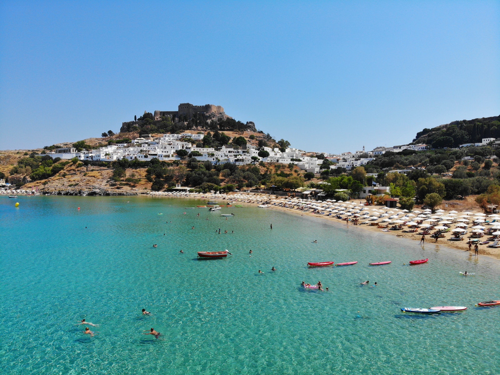 Die besten Strände auf Rhodos Lindos Strand | Reisebüro Rhodos ...